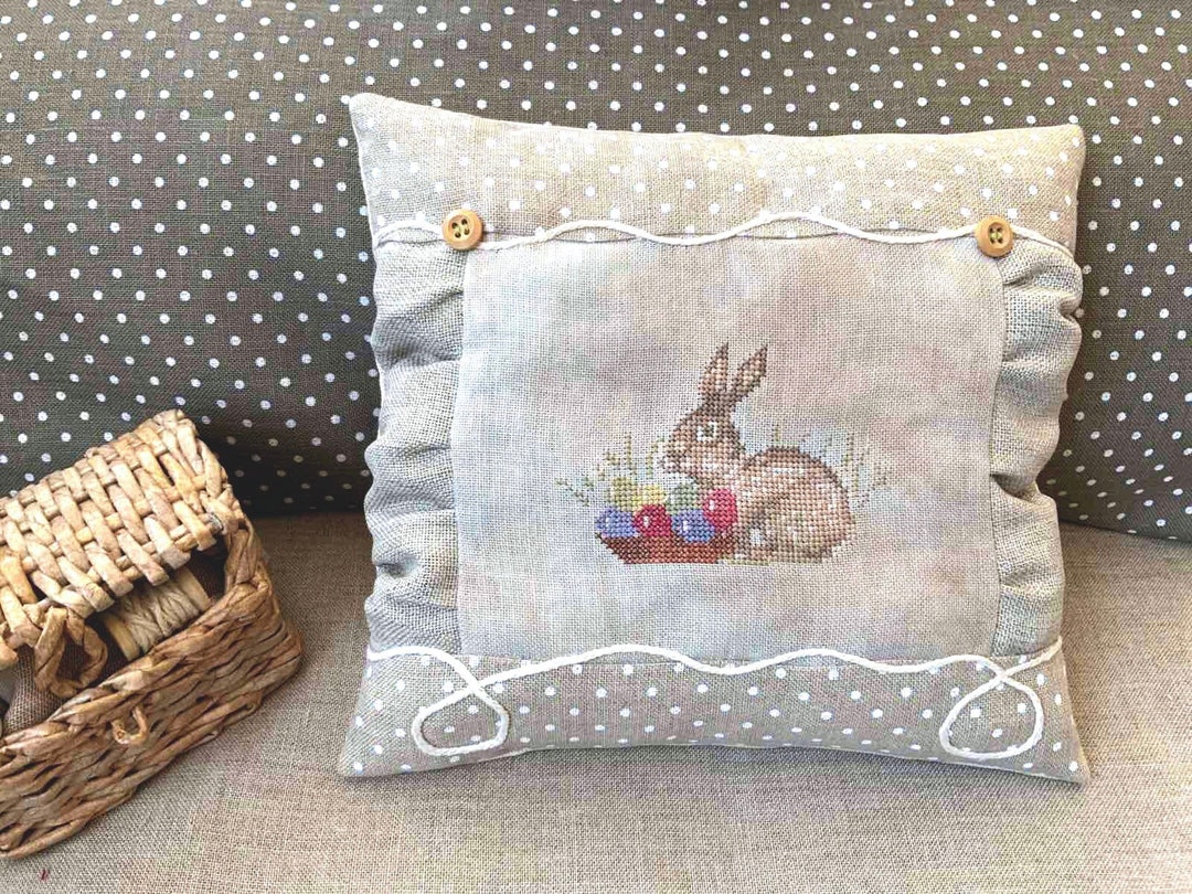 PDF Easter Bunny by Needle Treasures Nook Primitive Bunny Easter Cross ...