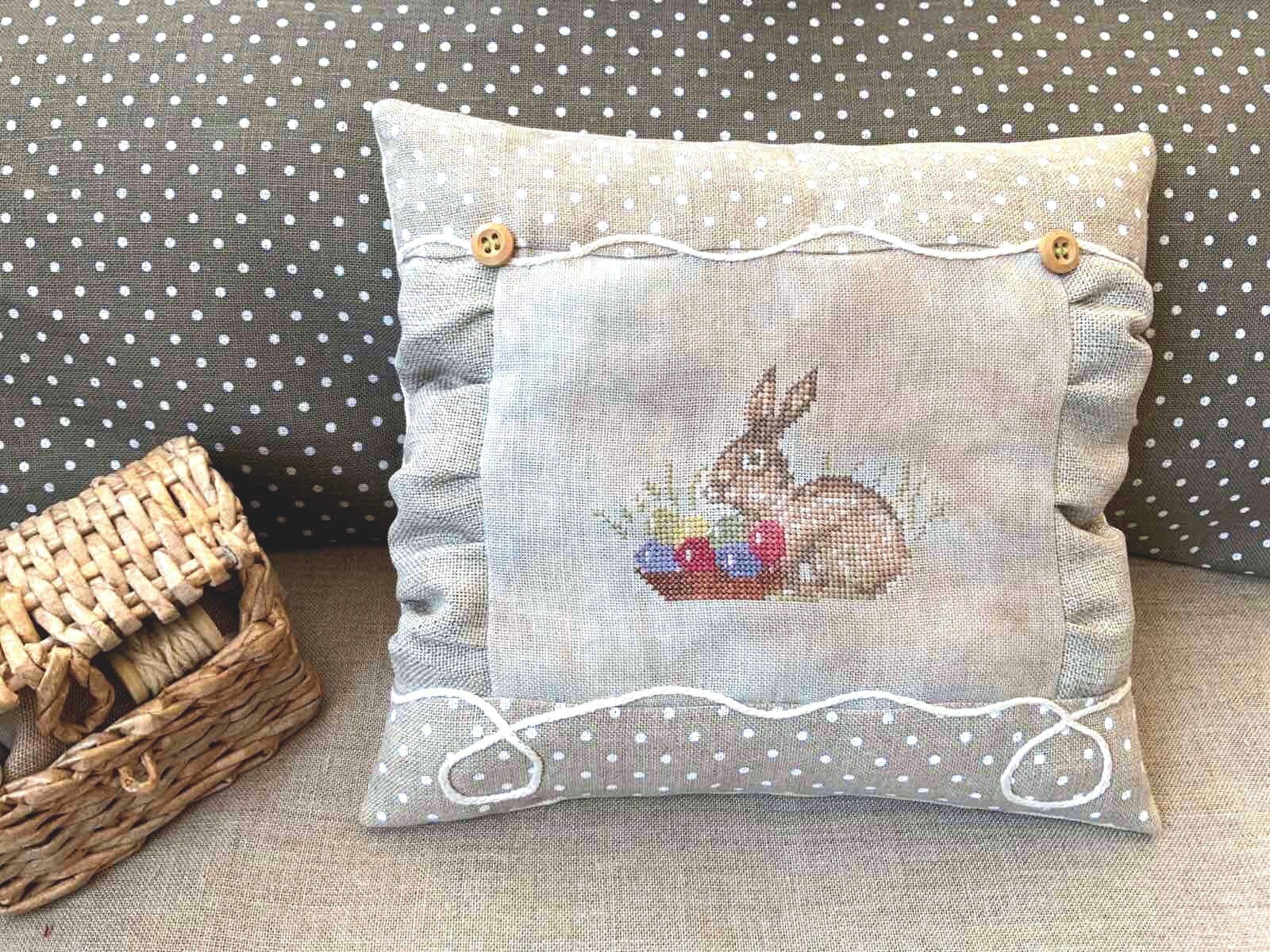 PDF Easter Bunny by Needle Treasures Nook Primitive Bunny Easter Cross ...