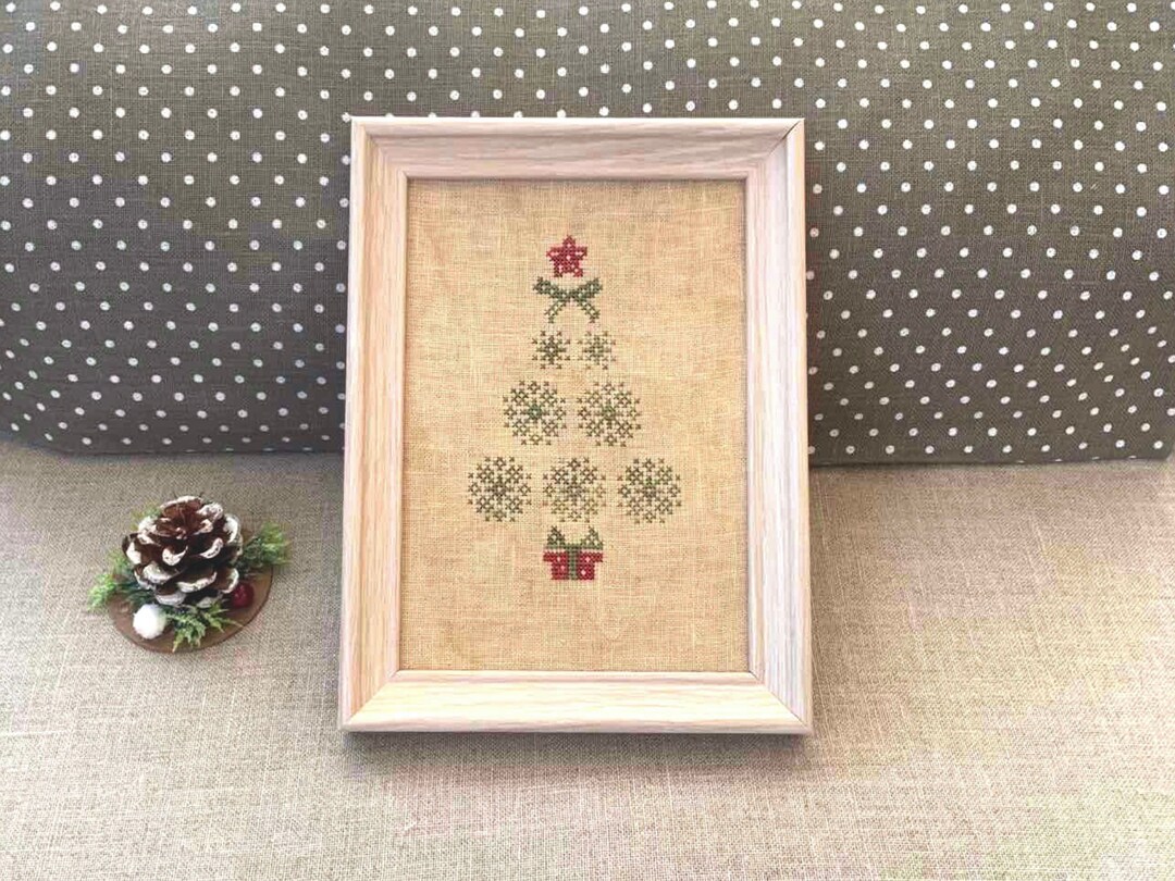 Snowflake Christmas Tree Cross Stitch Pattern (PDF Download) - Etsy