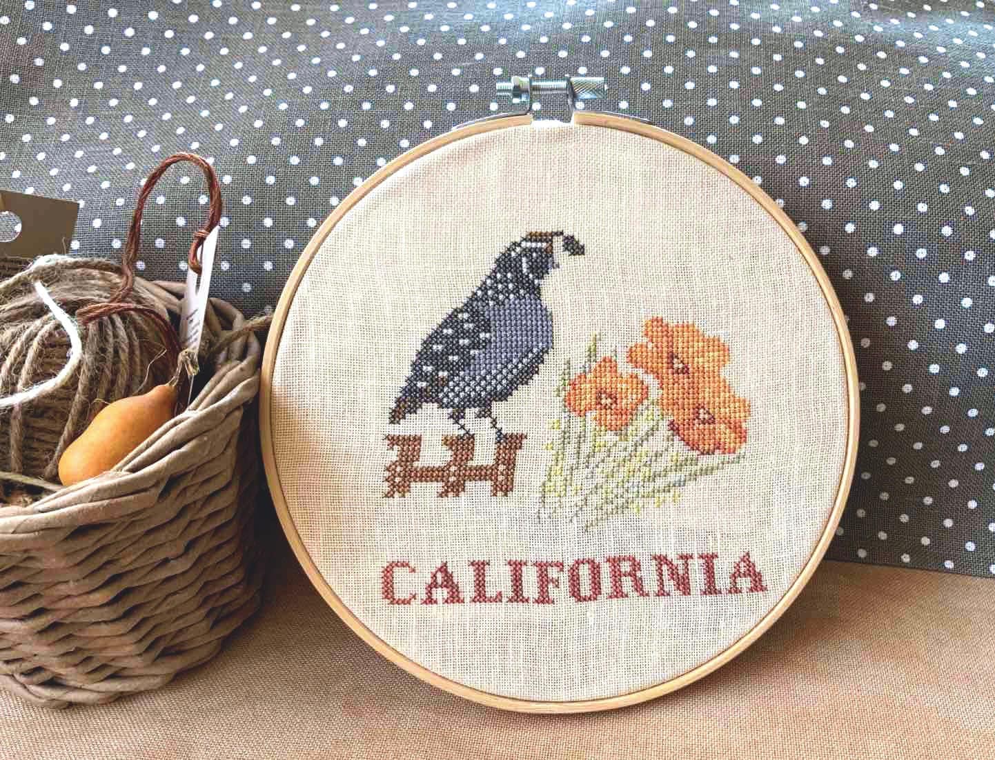 PDF California Poppies and Quail by Needle Treasures Nook Cross Stitch ...