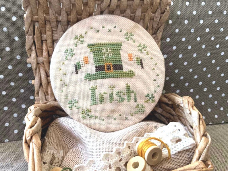 PDF Irish Quaker by Needle Treasures Nook Green Irish Flag Cross Stitch ...