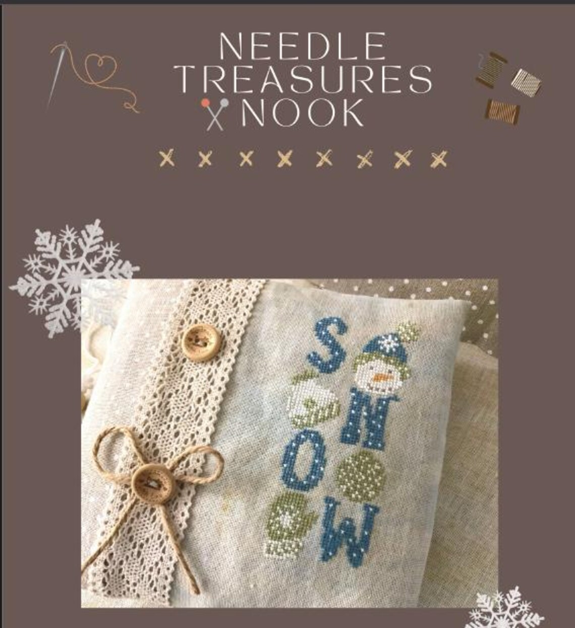 PDF Snowy Dreams Cross Stitch by Needle Treasures Nook Holiday Snowman ...