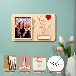 Mother Day Photo Frame, Gift From Daughter, Best Mom Ever, Custom ...