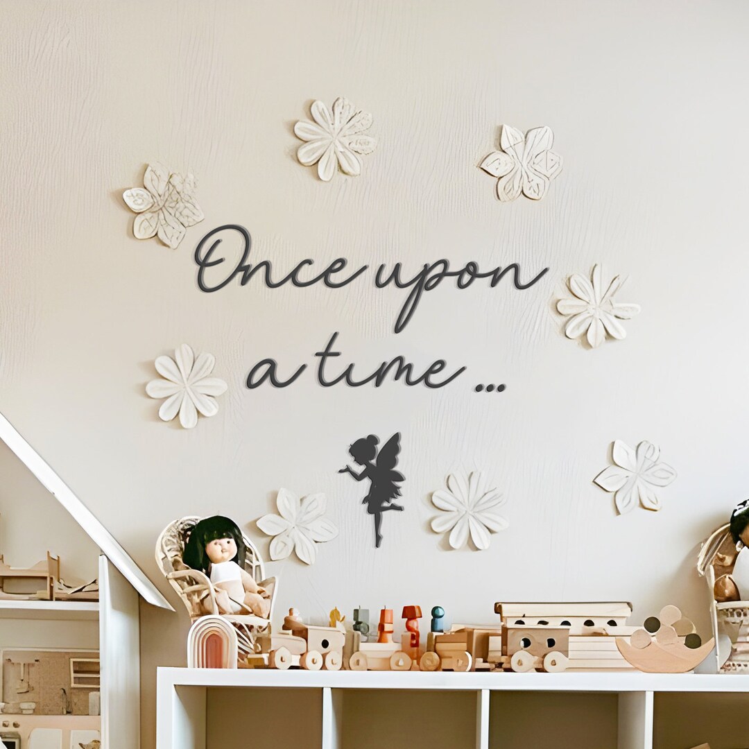 Once Upon A Time Metal Sign, Kids Bedroom Decor, Once Upon A Time Sign ...