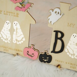 Babys First Halloween Keepsake, DIY Halloween Footprint Art,new Baby ...