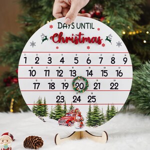 Countdown to Christmas, Christmas Countdown Advent Calendar 2023, Days ...