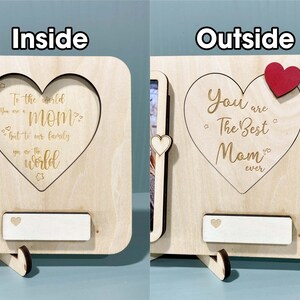 Mother Day Photo Frame, Gift From Daughter, Best Mom Ever, Custom ...