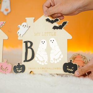 Babys First Halloween Keepsake, DIY Halloween Footprint Art,new Baby ...