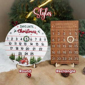 Countdown to Christmas, Christmas Countdown Advent Calendar 2023, Days ...