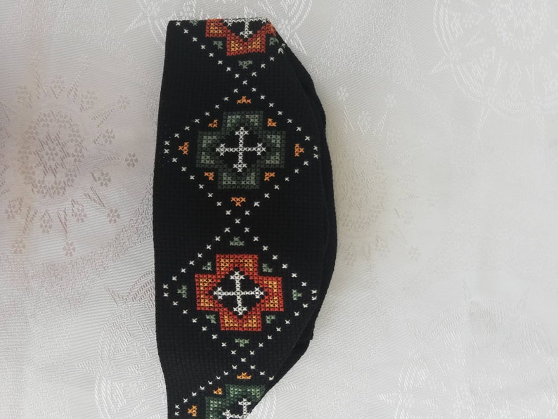 Hand-embroidered Fabric Hat Christian Priest Hat Skufia - Etsy