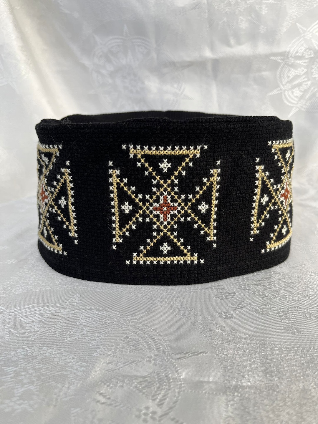 Hand Embroidered Hat,skufia,fabric Hat,ethnic Embroidery Hat,georgian ...