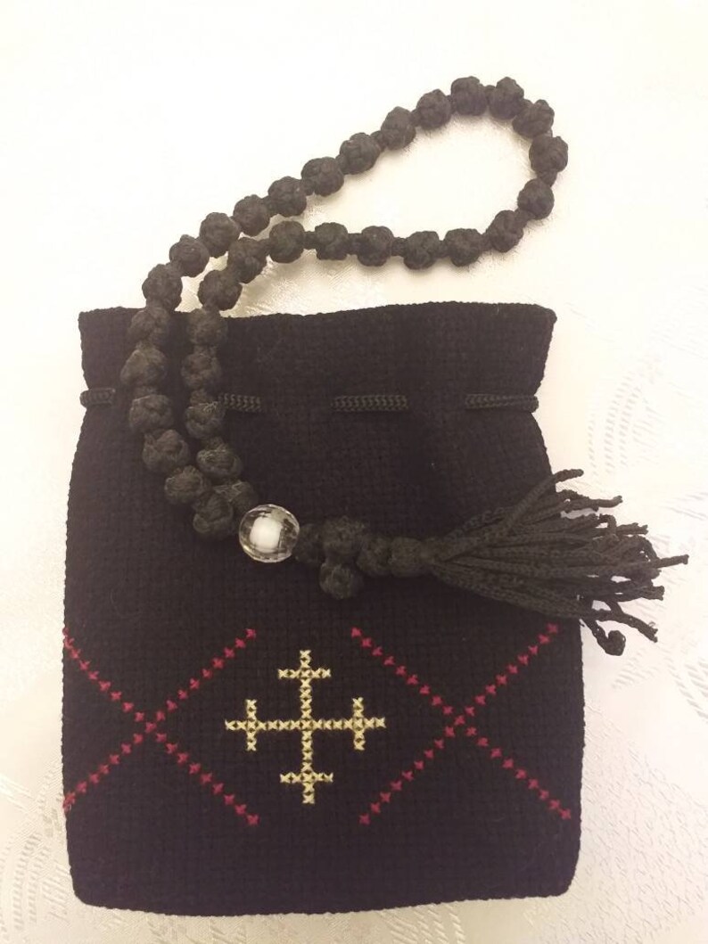 Pouch,rosary Pouch Case Embroidered Cross,embroidered Pouch,handmade ...
