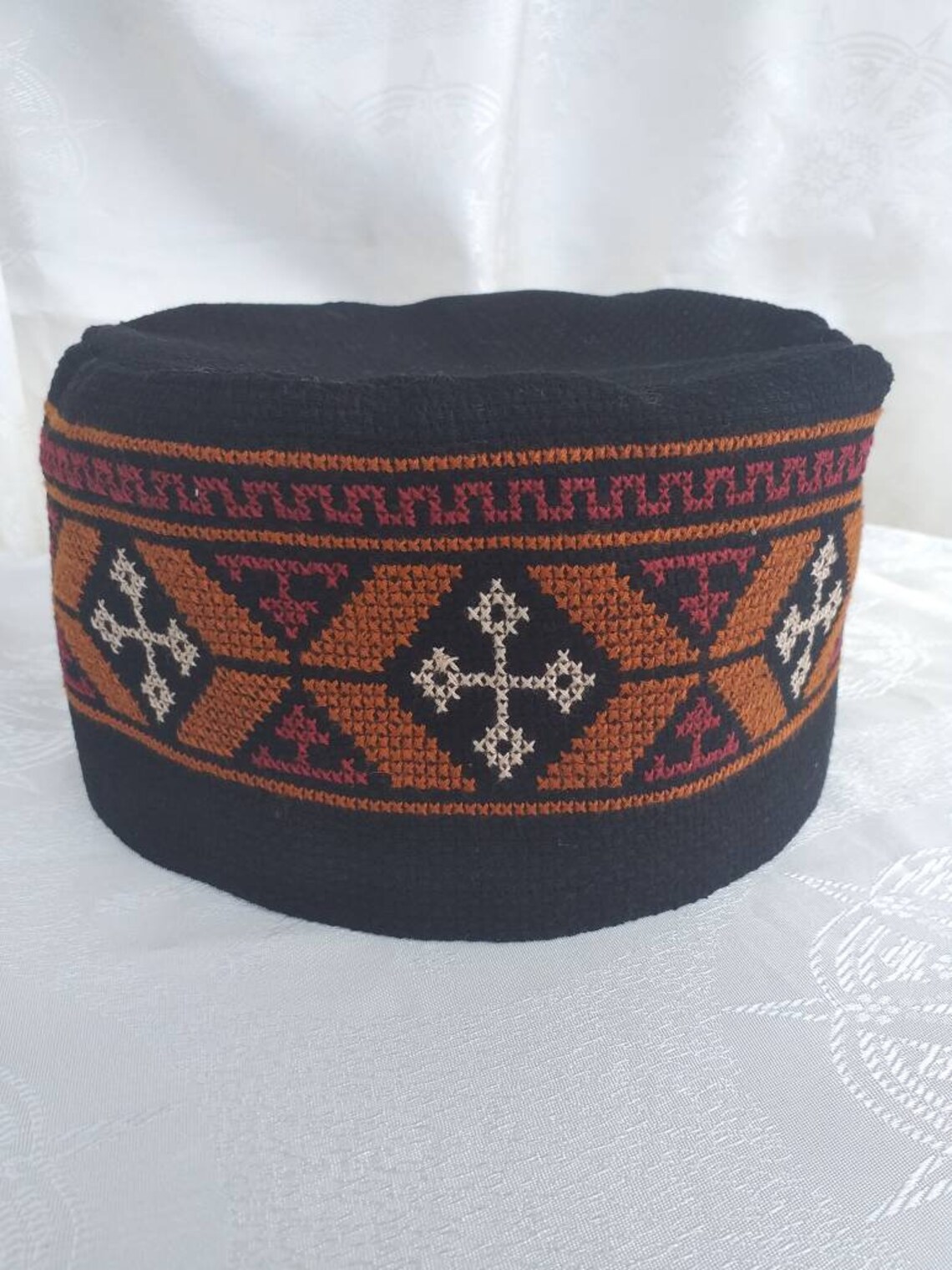 Hand Embroidered Hatfabric Hatskufiaembroidered Hat - Etsy