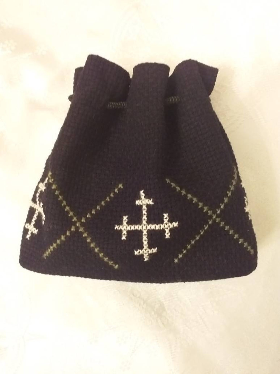 Pouch,rosary Pouch Case Embroidered Cross,embroidered Pouch,handmade ...