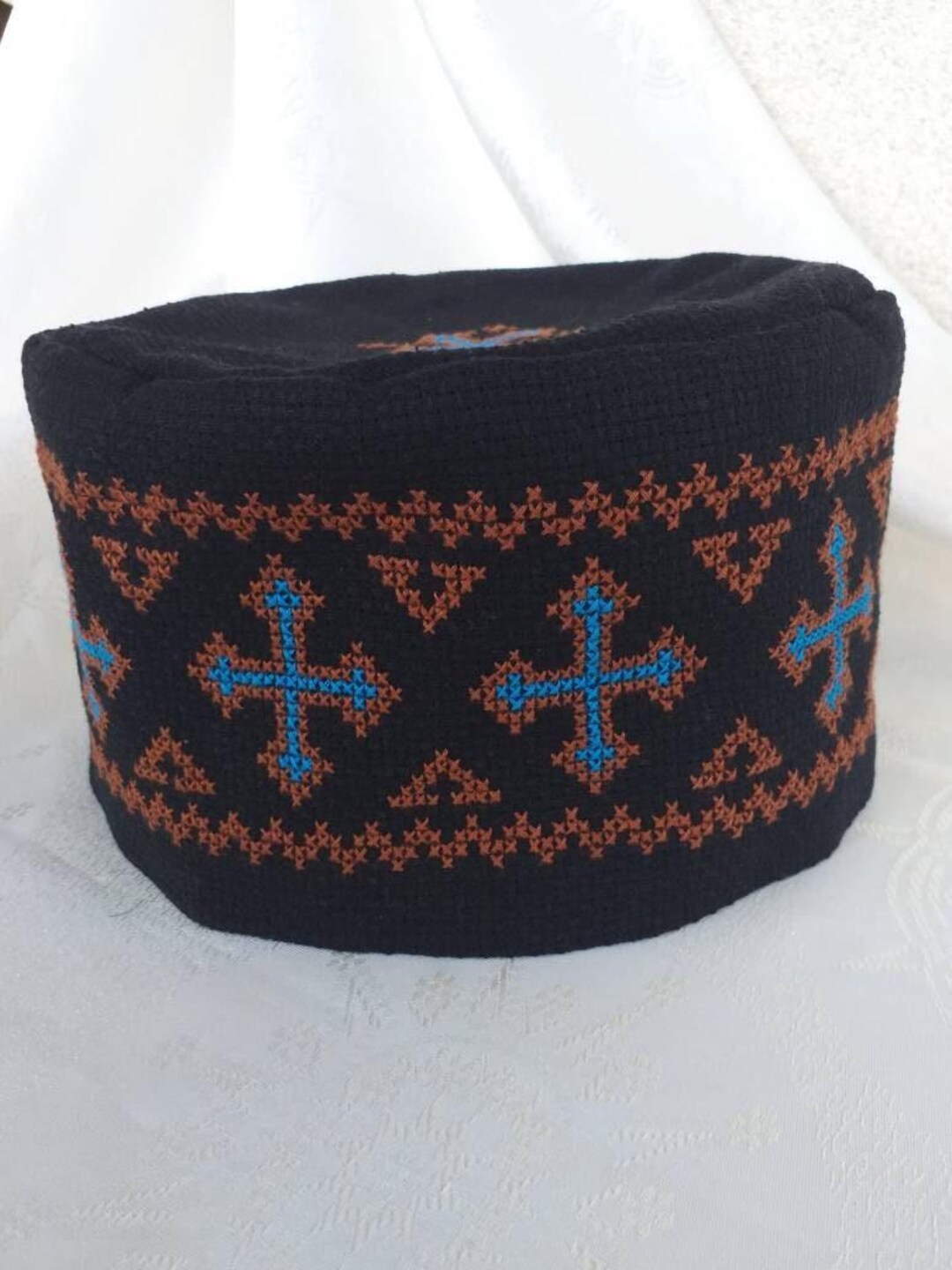 Hand Embroidered Hat,fabric Hat,chirstian Hat,orthodox Priests ...