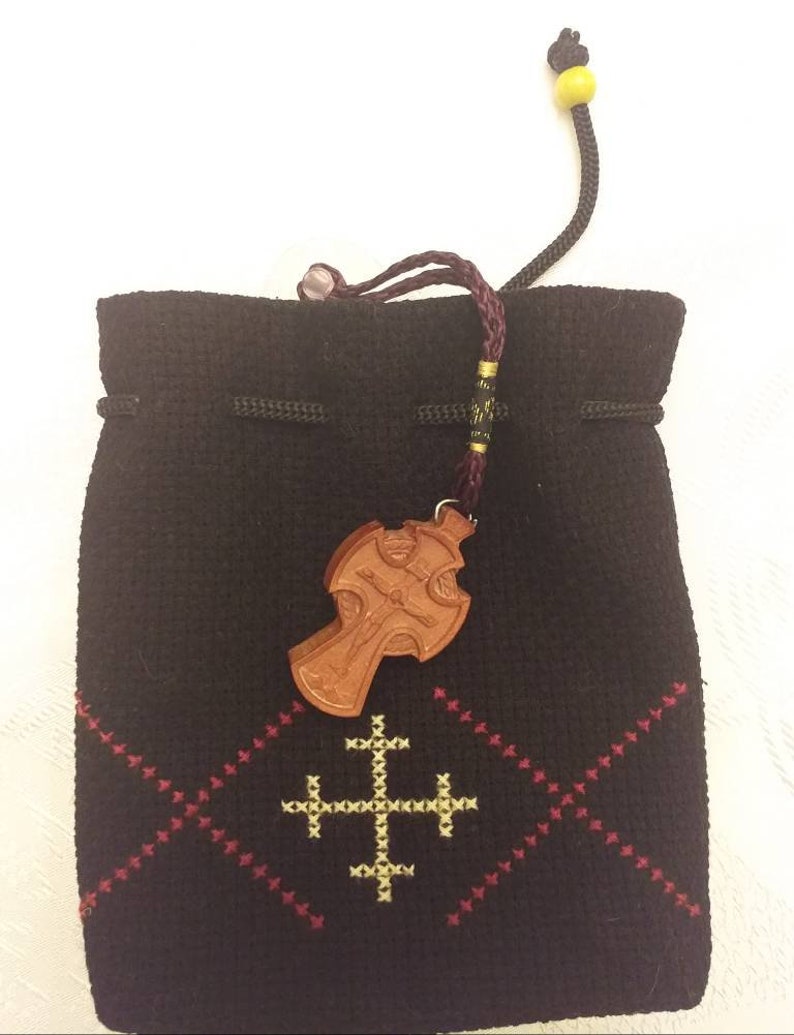Pouch,rosary Pouch Case Embroidered Cross,embroidered Pouch,handmade ...