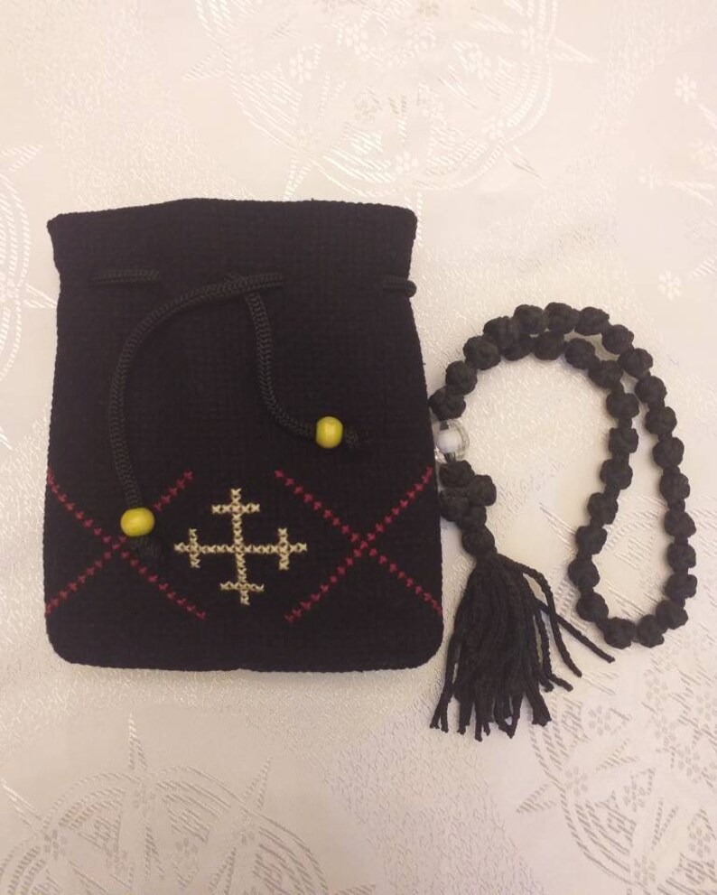 Pouch,rosary Pouch Case Embroidered Cross,embroidered Pouch,handmade ...