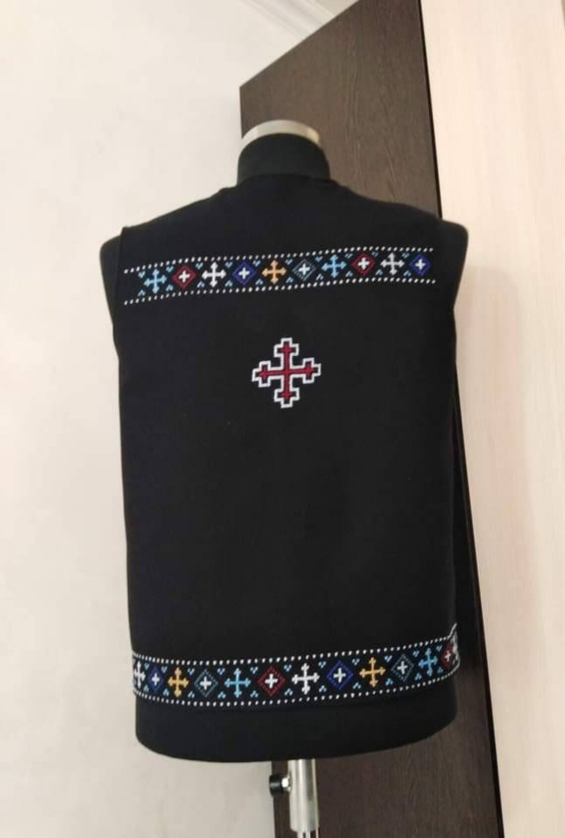 Handmade Vest Cross Stitch Georgian Traditional Khevsurian - Etsy