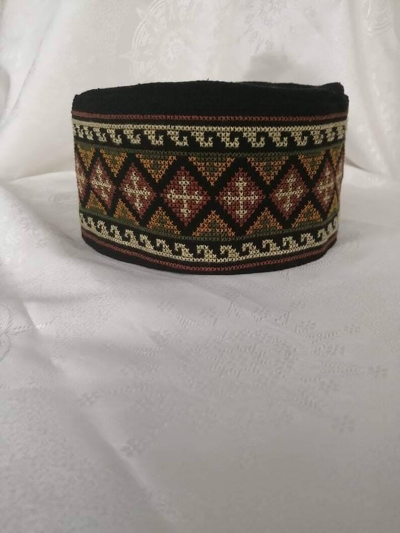 Hand Embroidered Hat,skufia, Fabric Hat, Embroidered Hat, Georgian ...