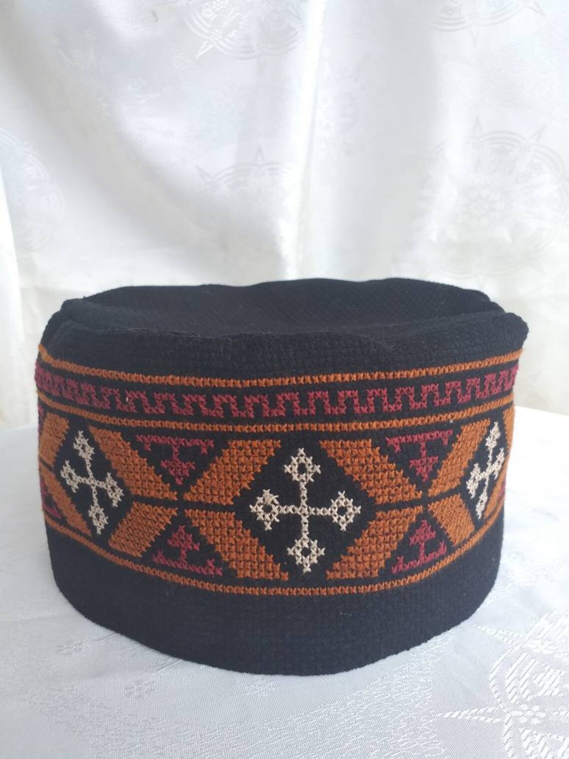 Hand Embroidered Hatfabric Hatskufiaembroidered Hat - Etsy