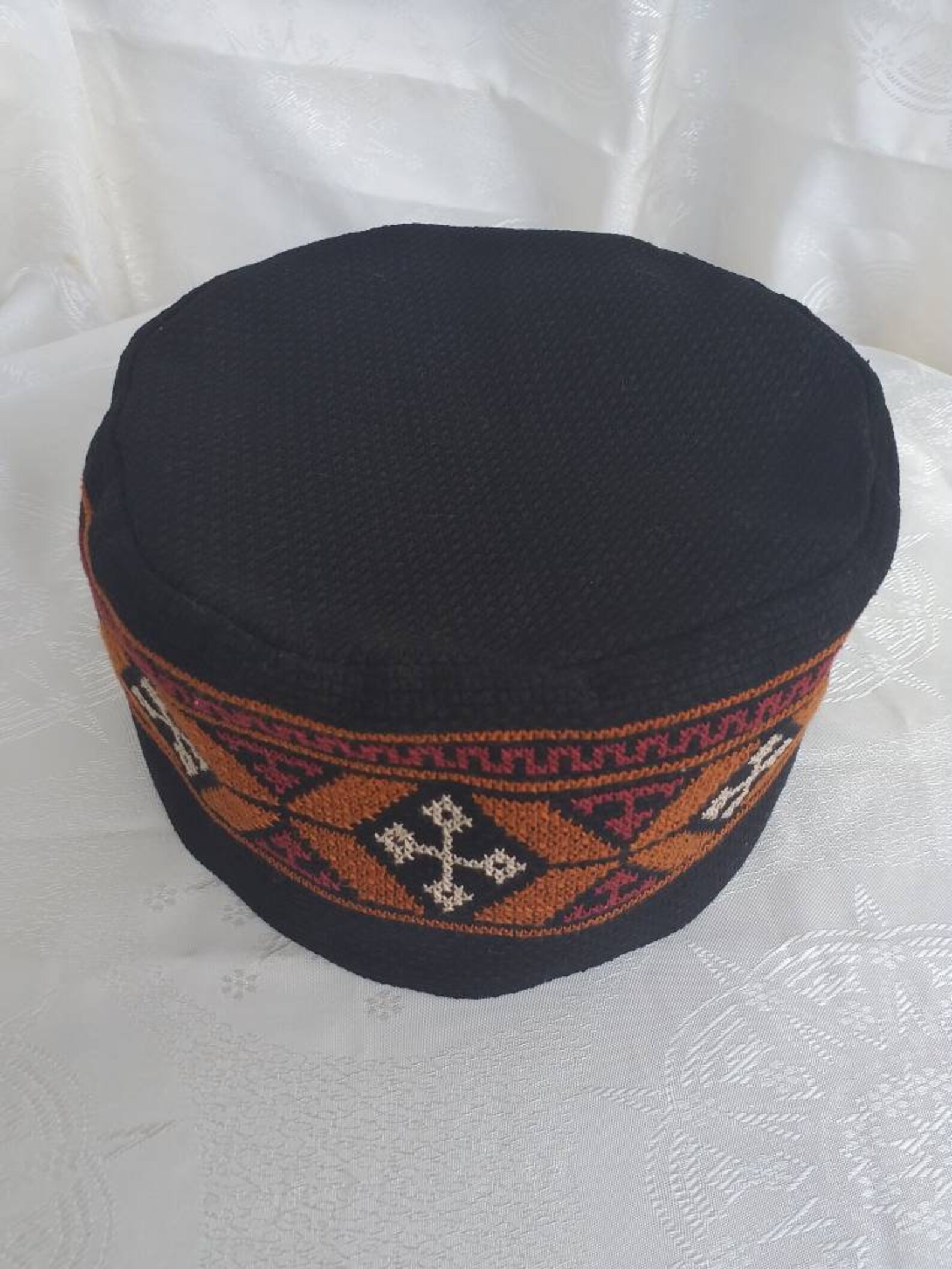 Hand Embroidered Hatfabric Hatskufiaembroidered Hat - Etsy