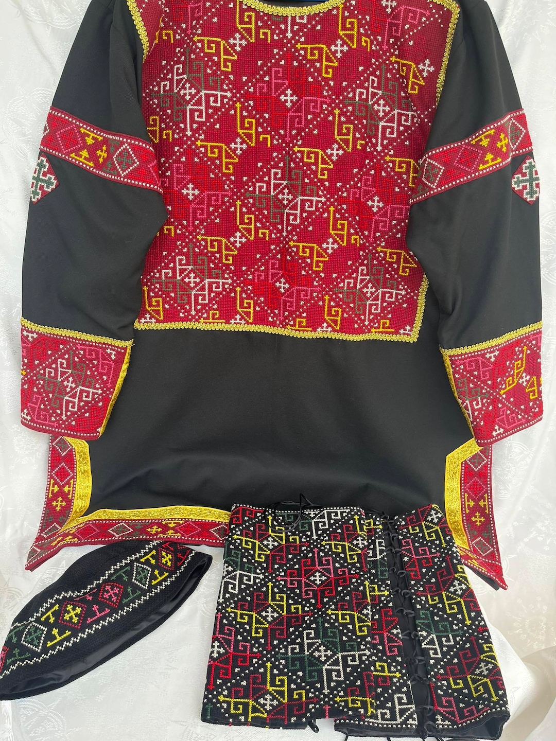 National Costume Georgian Tunic Ethnic Clothing Hand - Etsy