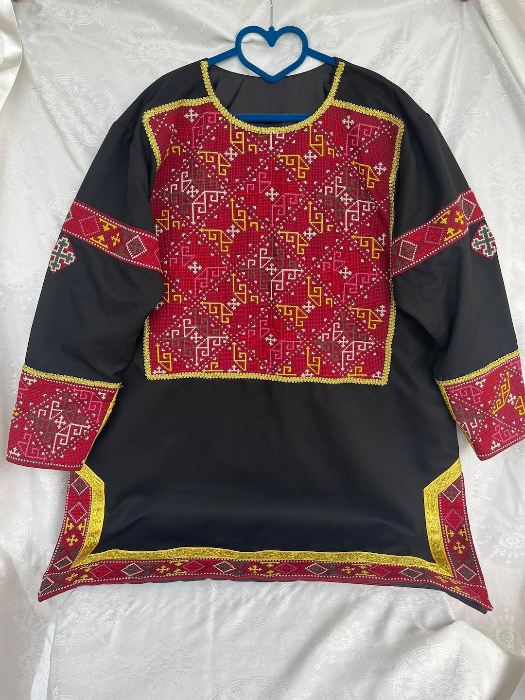 National Costume Georgian Tunic, Ethnic Clothing, Hand Embroidered ...