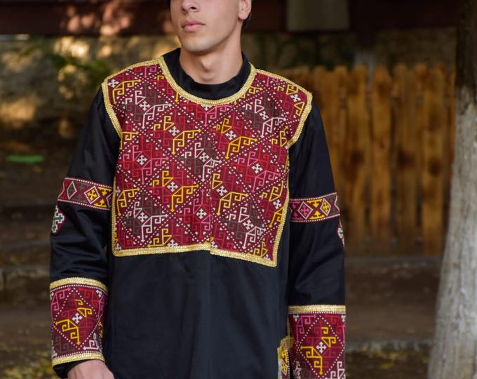National Costume Georgian Tunic, Ethnic Clothing, Hand Embroidered ...