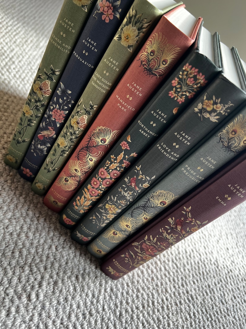 Jane Austen Book Collection Pride and Prejudice Embossed Cranford ...