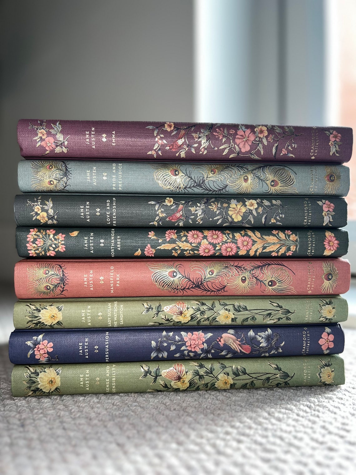 Jane Austen Book Collection Pride and Prejudice Embossed Cranford ...