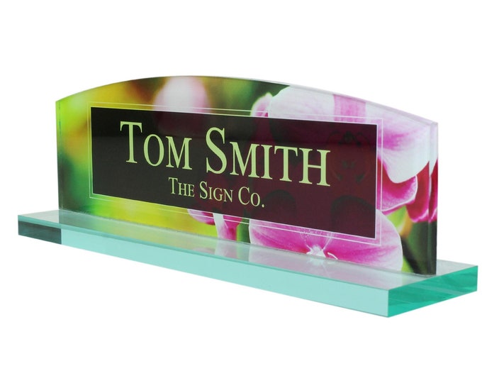 Acrylic Desk Plaque, Name Plate for Desk, Acrylic Name Plate, Desk ...