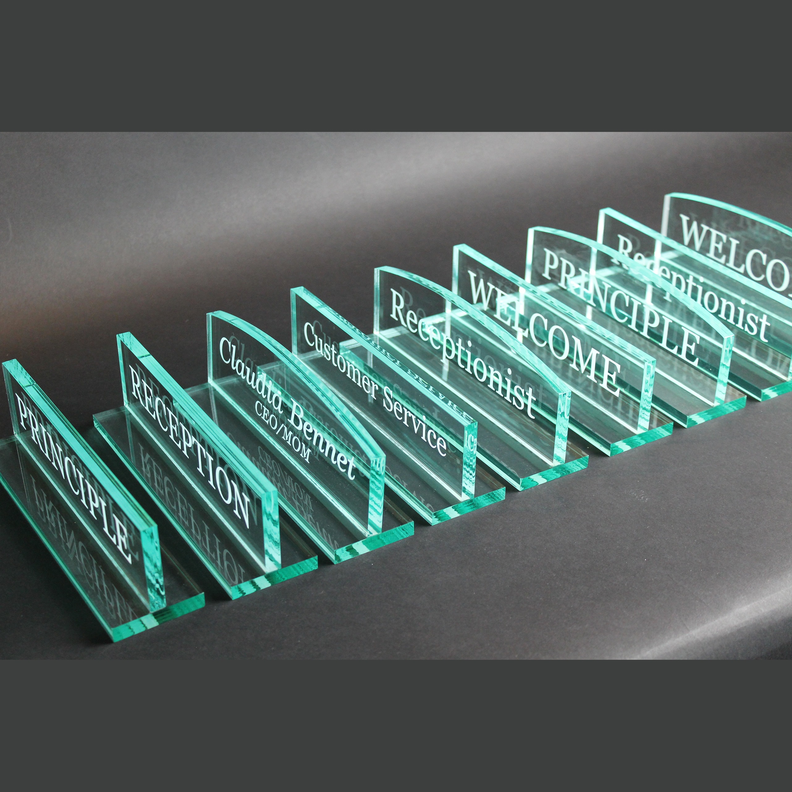 Office Desk Name Plate Custom Name Plates Made From - Etsy