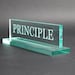 Office Desk Name Plate Custom Name Plates Made From Glass-like Acrylic ...