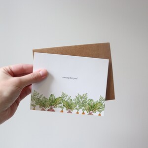 Rooting for You Watercolour Greeting Card - Gardening Encouragement - Etsy