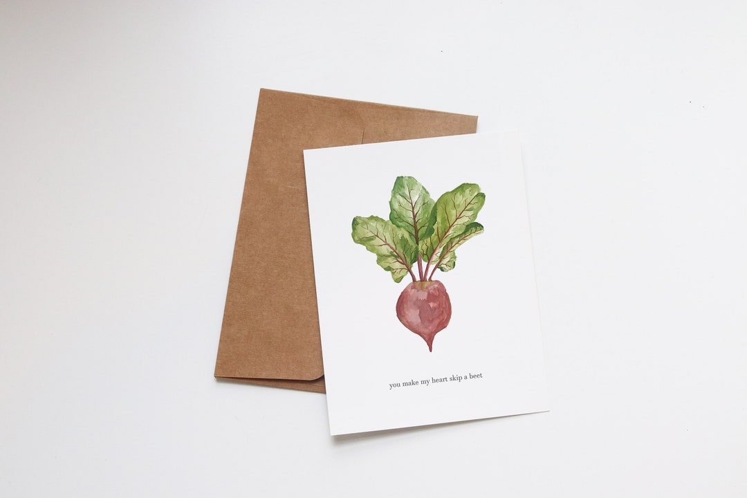 Romantic Vegetable Gardening Love Greeting Card | You Make My Heart ...