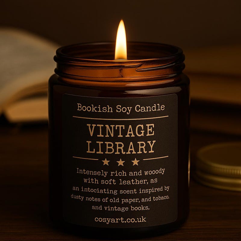 Library Candle - Etsy