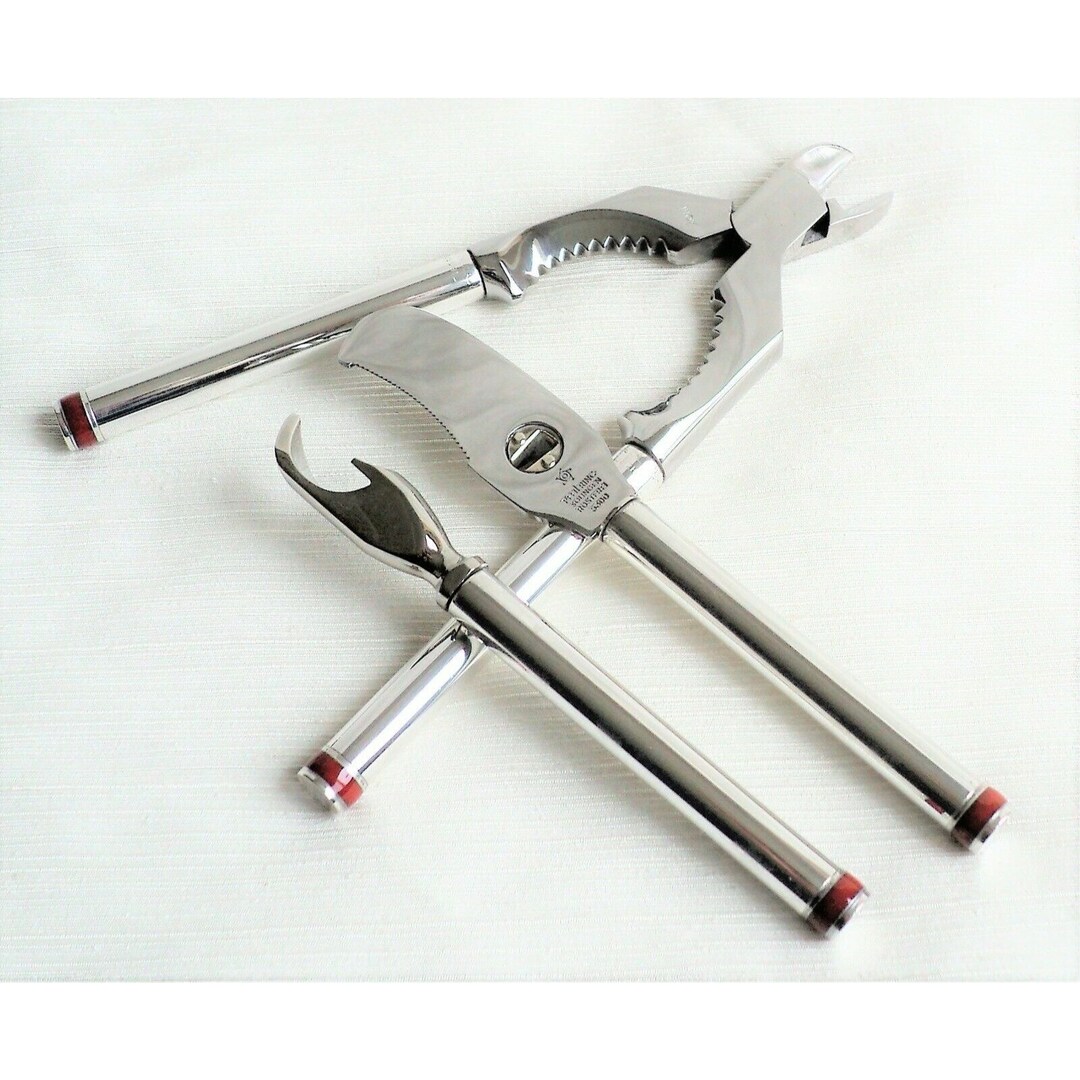 MCM STERLING Silver & Enamel 3-pc Bar Tool SET in Original - Etsy