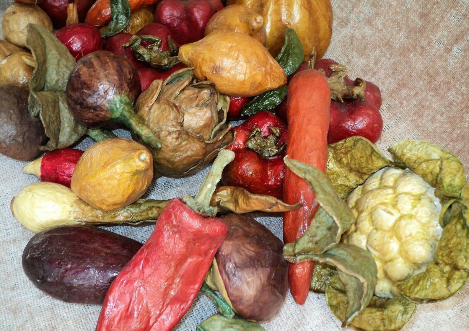 39 Vintage PAPER MACHÉ Fruits & Vegetables MEXICO Huge Lot | Etsy