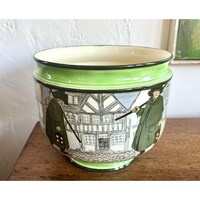 Rare Antique Maling "cetem Ware" Chamber Pot in Willow Pattern C.1920s ...
