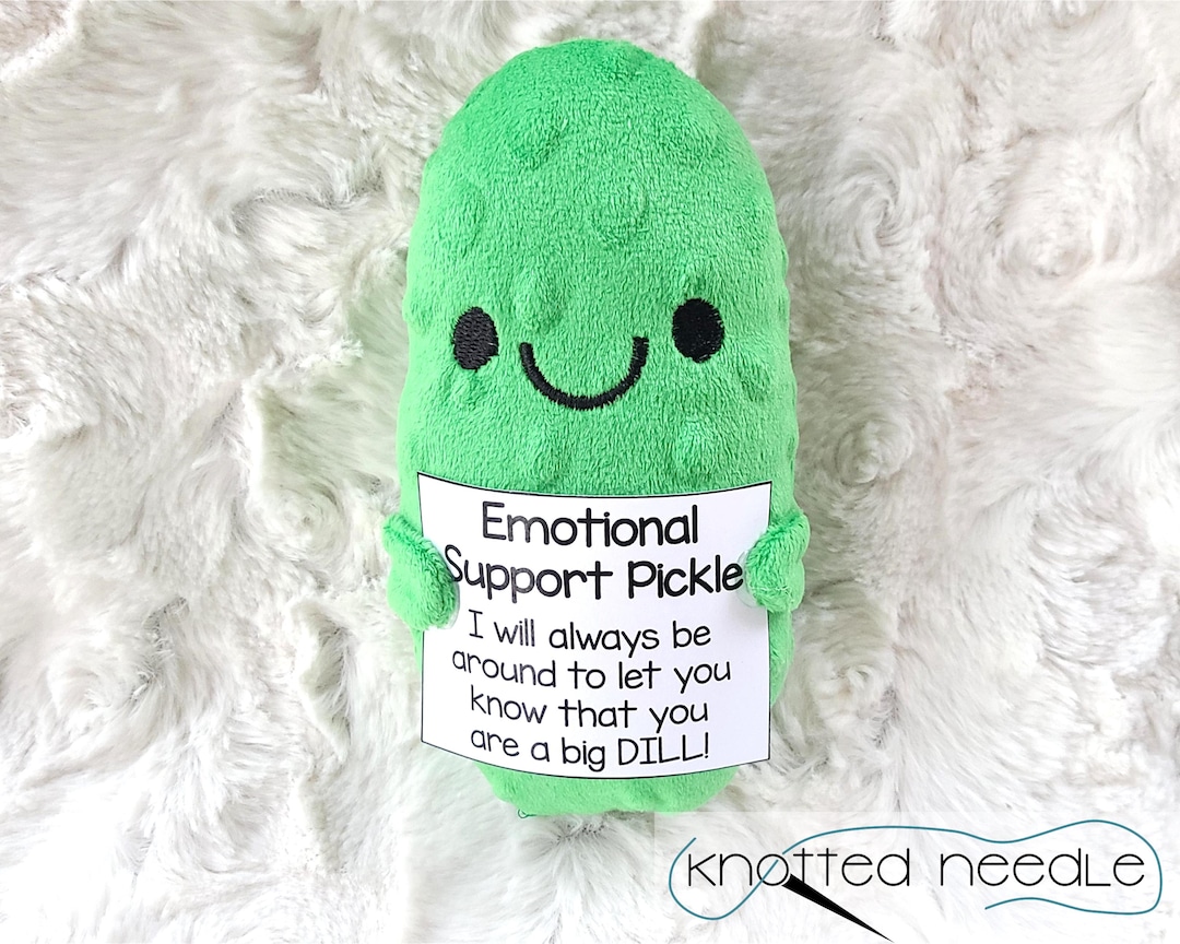 Emotional Support Pickle Embroidery Design: ITH Toy (digital Download ...