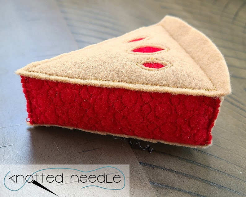 Felt Food Pie Slice: ITH Embroidery Designs (digital Download, 5x7 Hoop ...