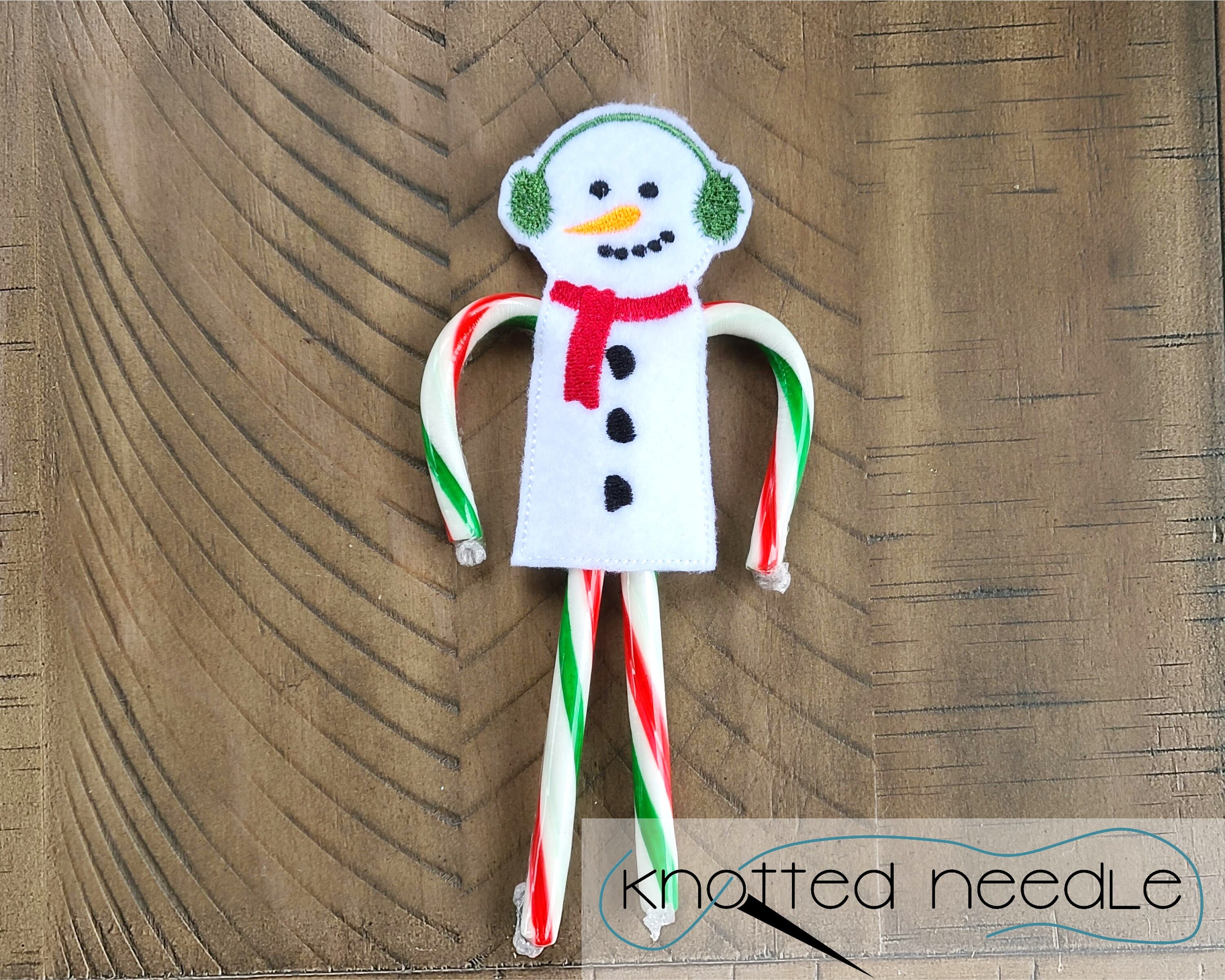 ITH Snowman Candy Cane Holder: Christmas Embroidery Designs (digital ...