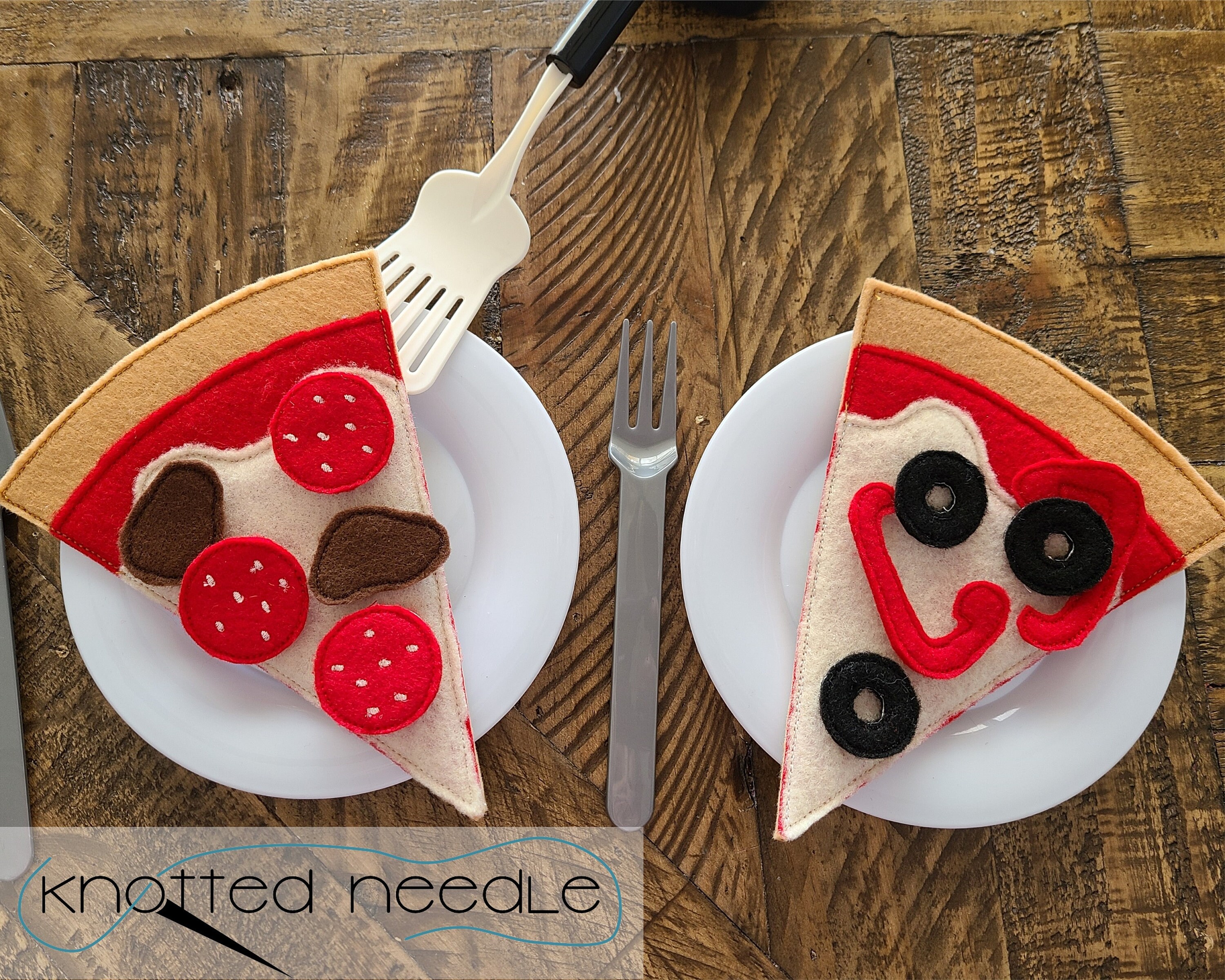 Pizza Felt Food in the Hoop Embroidery ITH Embroidery - Etsy