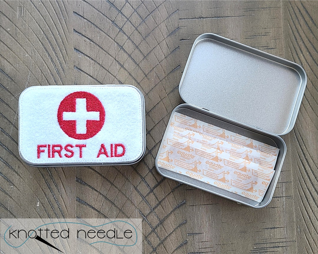 First Aid Kit Label Embroidery Design ITH (digital Download, 4x4 Hoop ...