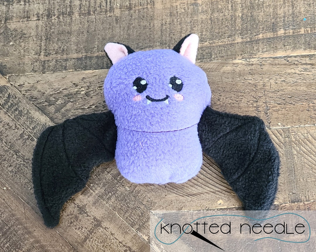Halloween Plush, Bat Plush, Bat Stuffed Animal, in the Hoop Embroidery ...