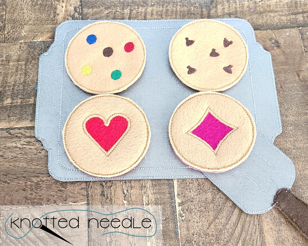 Felt Cookie Baking Set: ITH Embroidery Designs (digital Download, 5x7 ...
