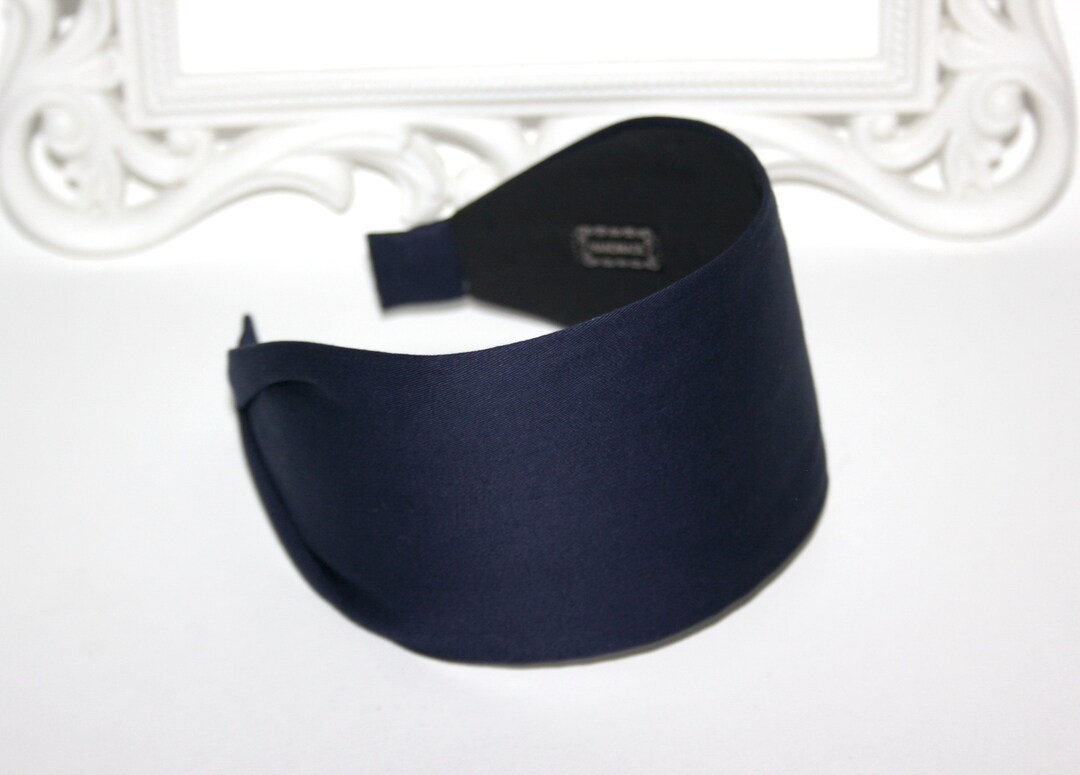 Cotton Headband in Navy Blue - Perfect for Business Attire, Stylish ...