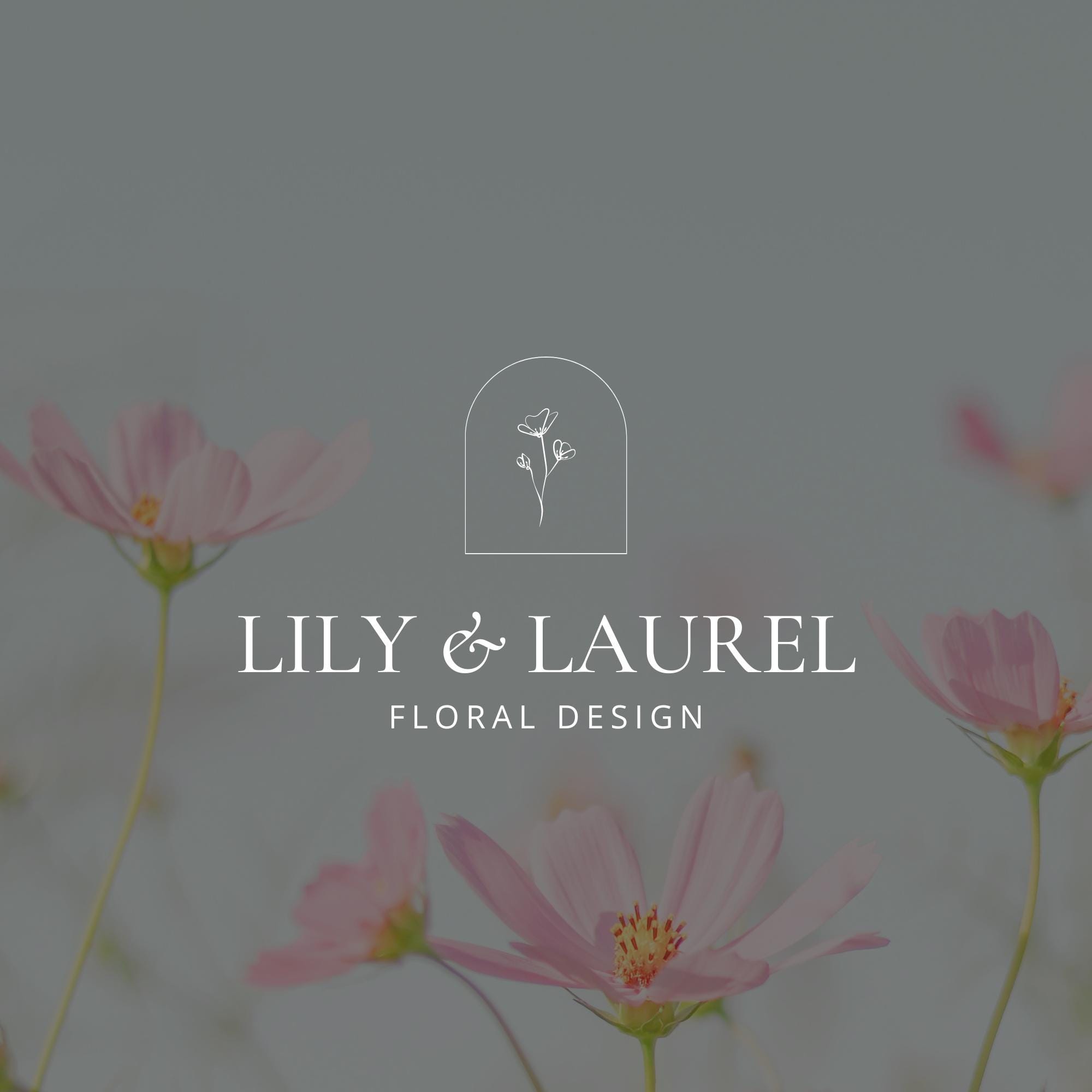 Florist Logo Design, Modern Floral Logo, Botanical Branding, Canva Logo ...