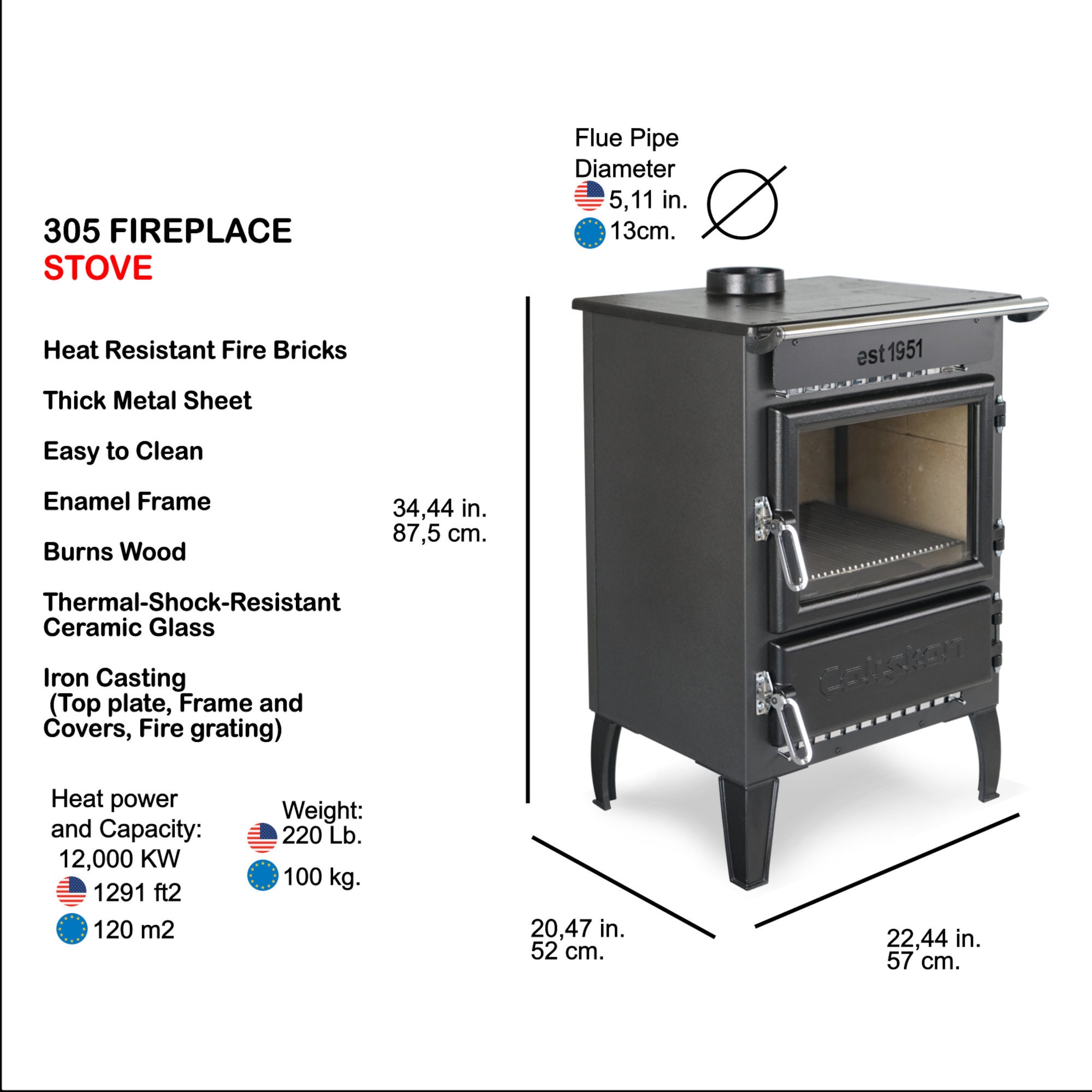 Cha Cha Wood Stove Cooker Stove Oven Stove Camping Stove - Etsy