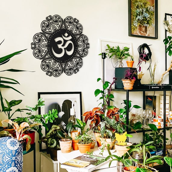 Metal Om Decor Metal Wall Decor Namaste Decor OM Wall Art | Etsy